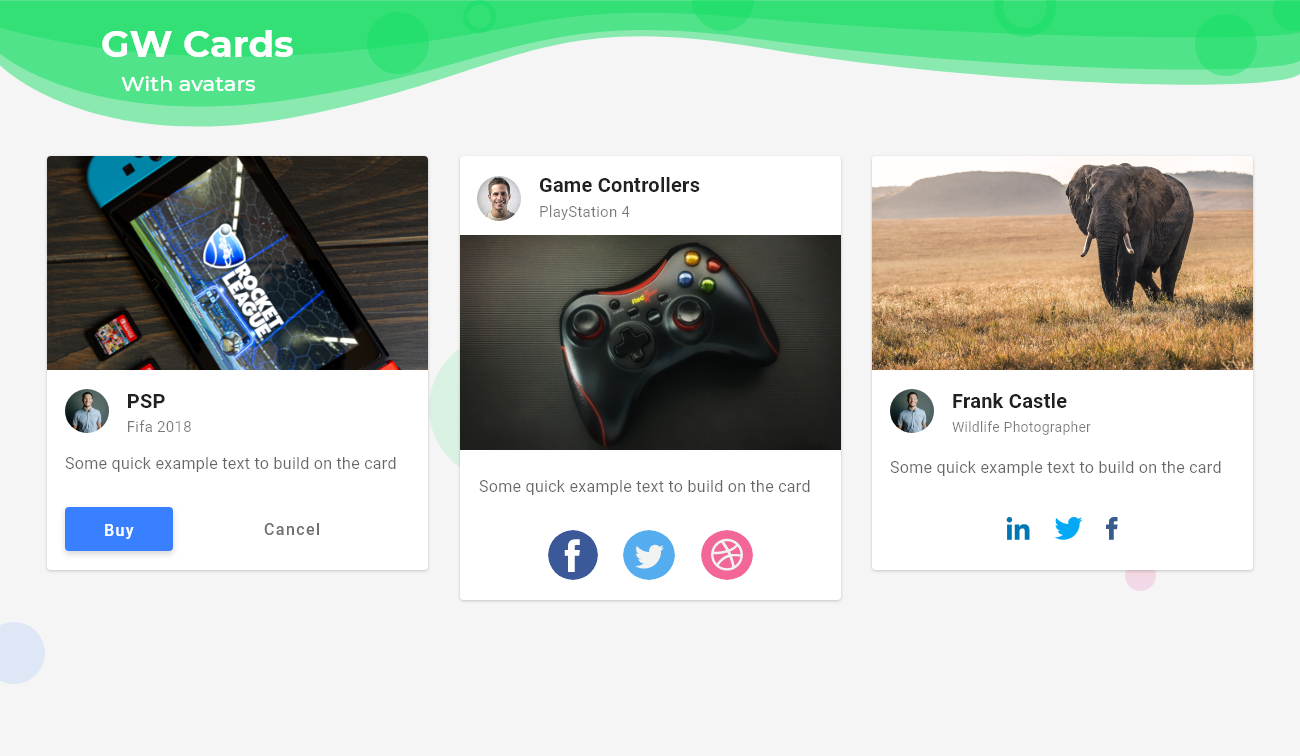 How to create flutter card widget with example tutorial